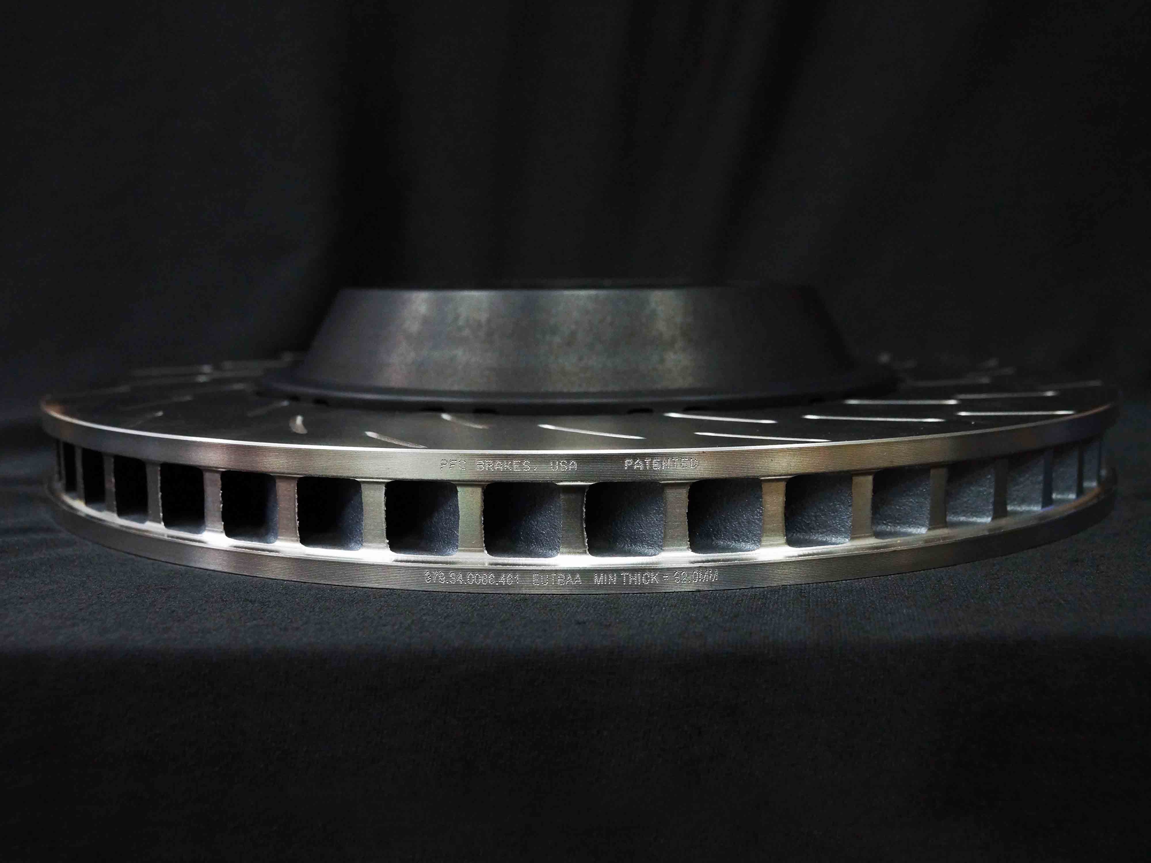 PFC Porsche 991/997Turbo 379mm RH Front slotted V3 disc assembly | BBA ...